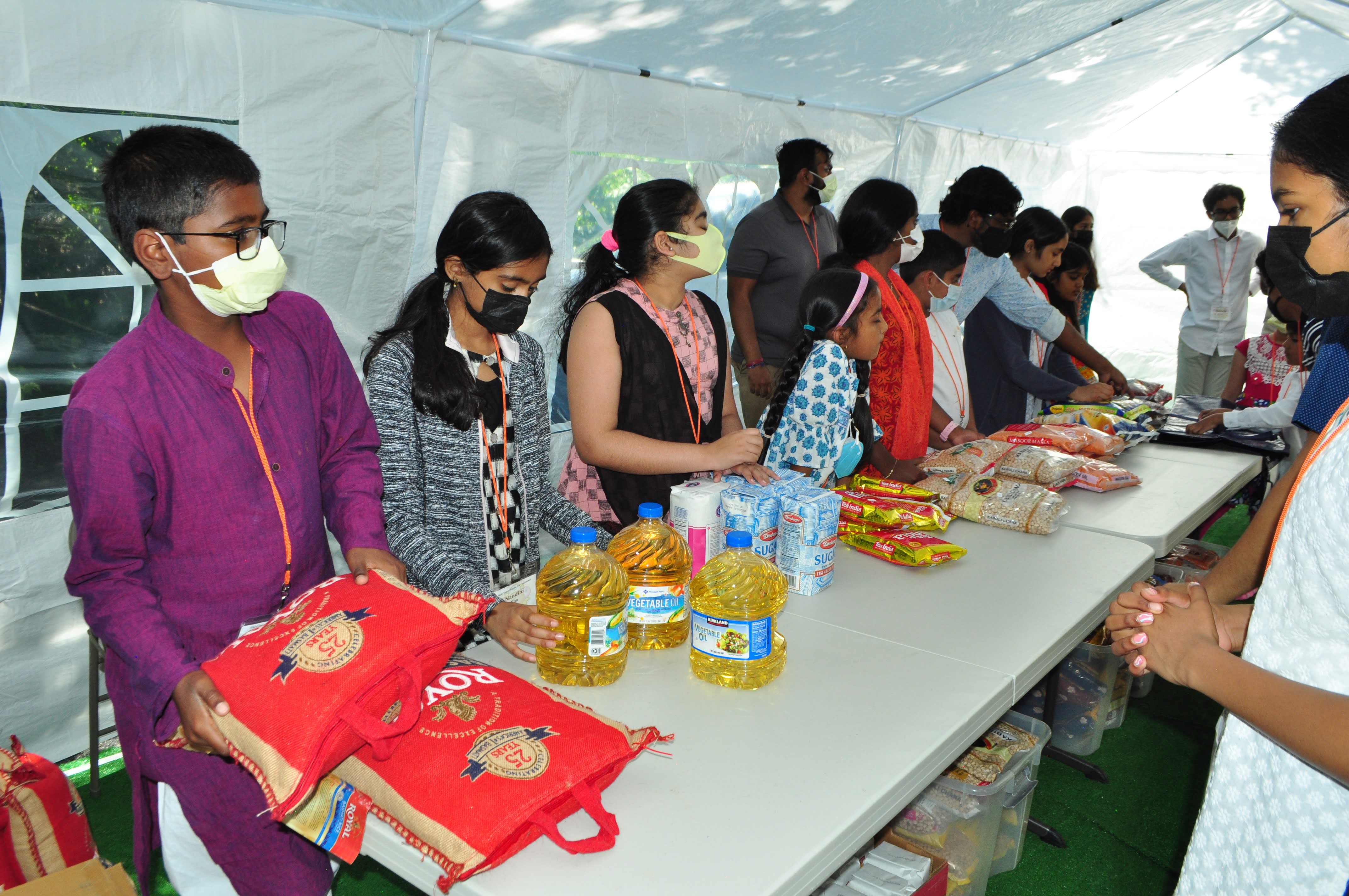 Groceries for Afghan Refugees: Mid-Central Region | Sri Sathya Sai ...