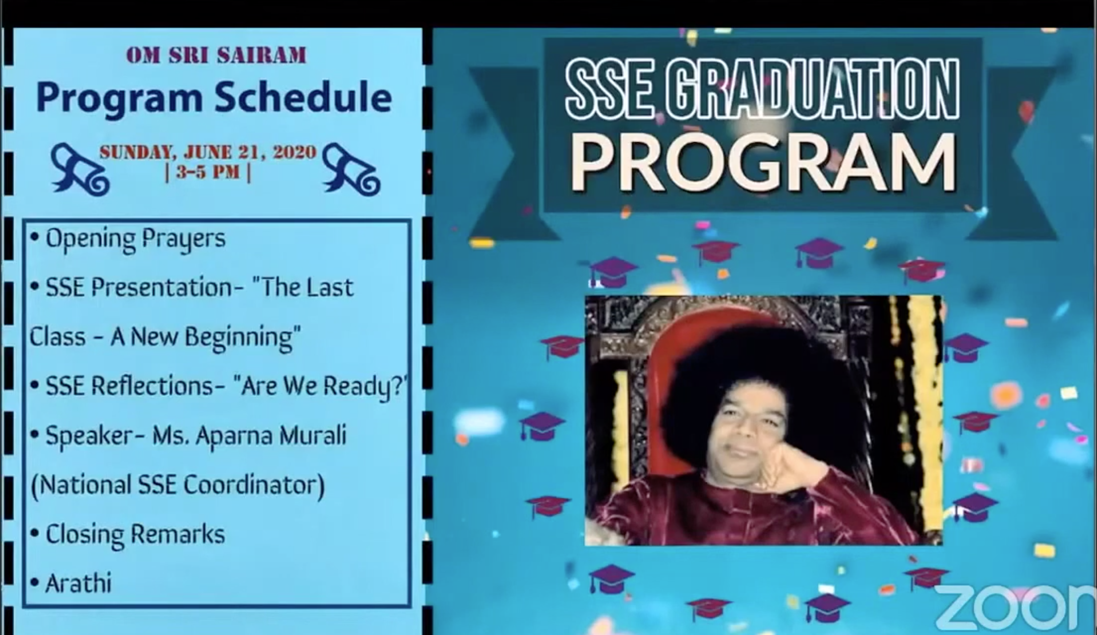 Virtual SSE Graduation: North East Region | Sri Sathya Sai ...
